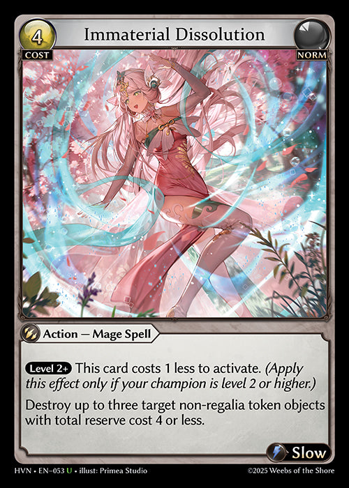 HVN-053Immaterial Dissolution (Uncommon) – TCG Corner
