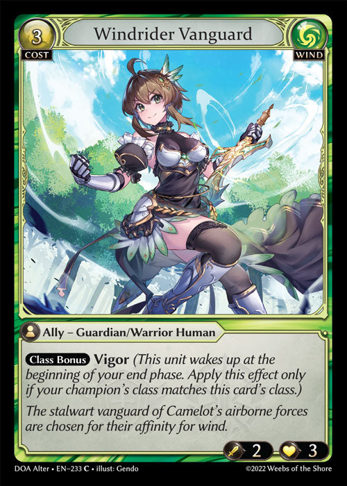 DOA Alter-233 Windrider Vanguard (Common) – TCG Corner