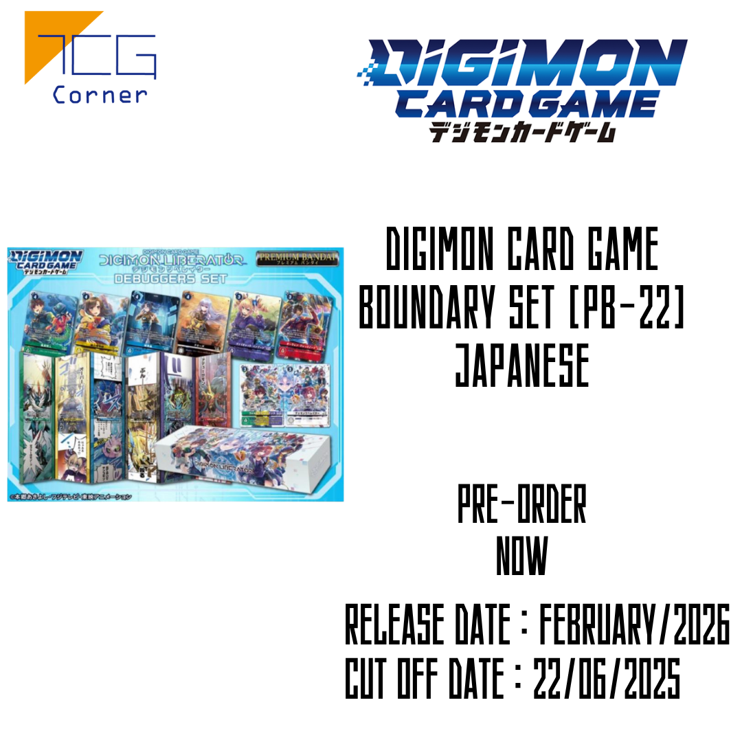 Digimon Card Game Boundary Set [PB-22] Japanese Pre-Order – TCG Corner