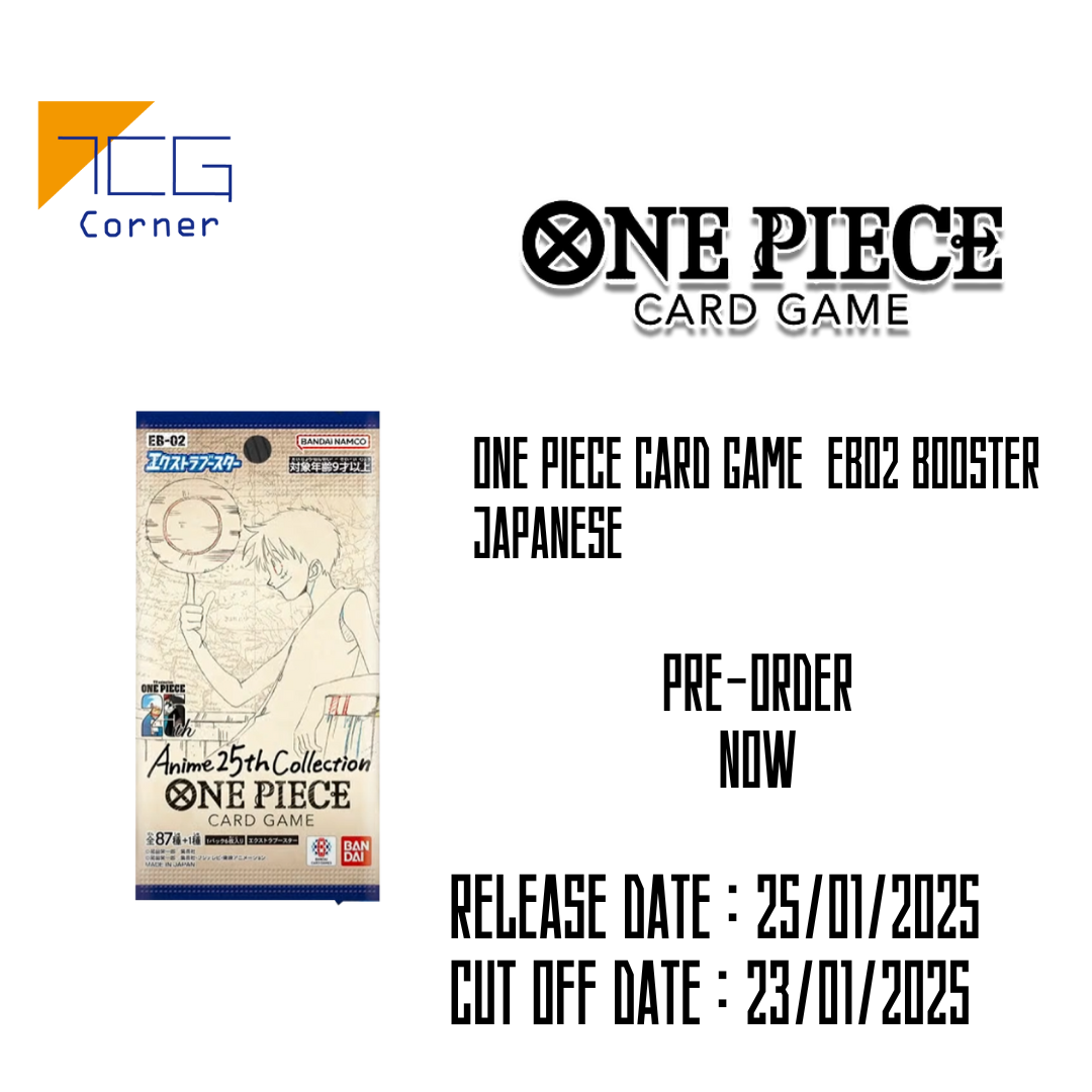 One Piece Card Game EB02 Booster Japanese Second Pre-Order – TCG Corner