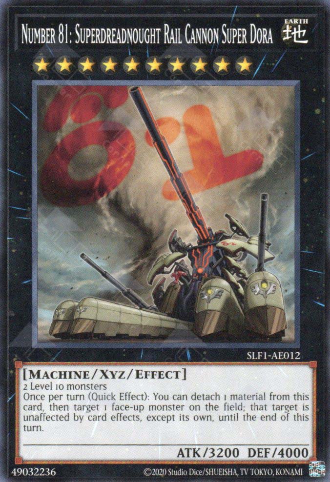 SLF1-AE012 Number 81: Superdreadnought Rail Cannon Super Dora (N) – TCG Corner