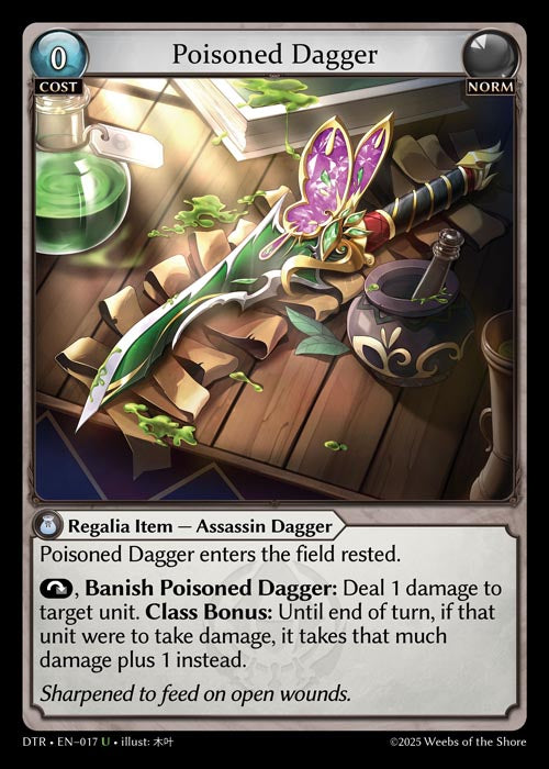 DTR-017 Poisoned Dagger (Uncommon) – TCG Corner