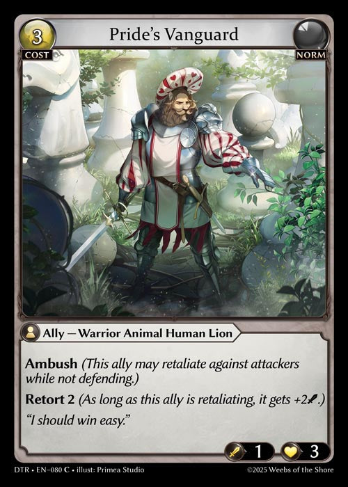 DTR-080 Pride's Vanguard (Common) – TCG Corner