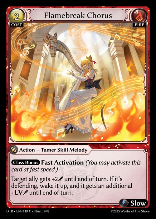 DTR-118 Flamebreak Chorus (Common) – TCG Corner