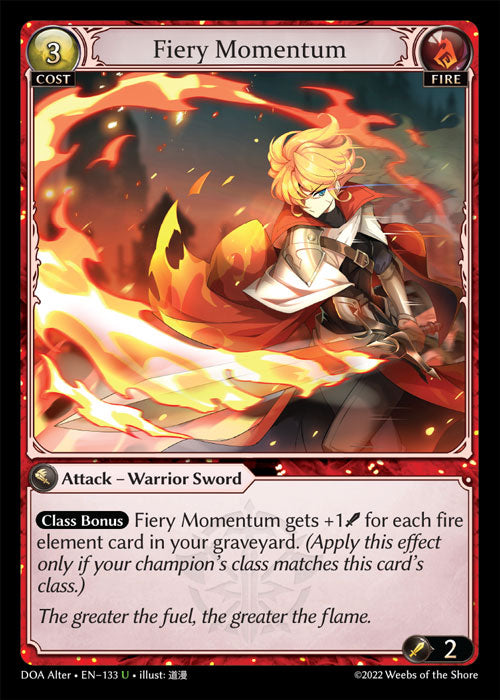 DOA Alter-133 Fiery Momentum (Uncommon) – TCG Corner