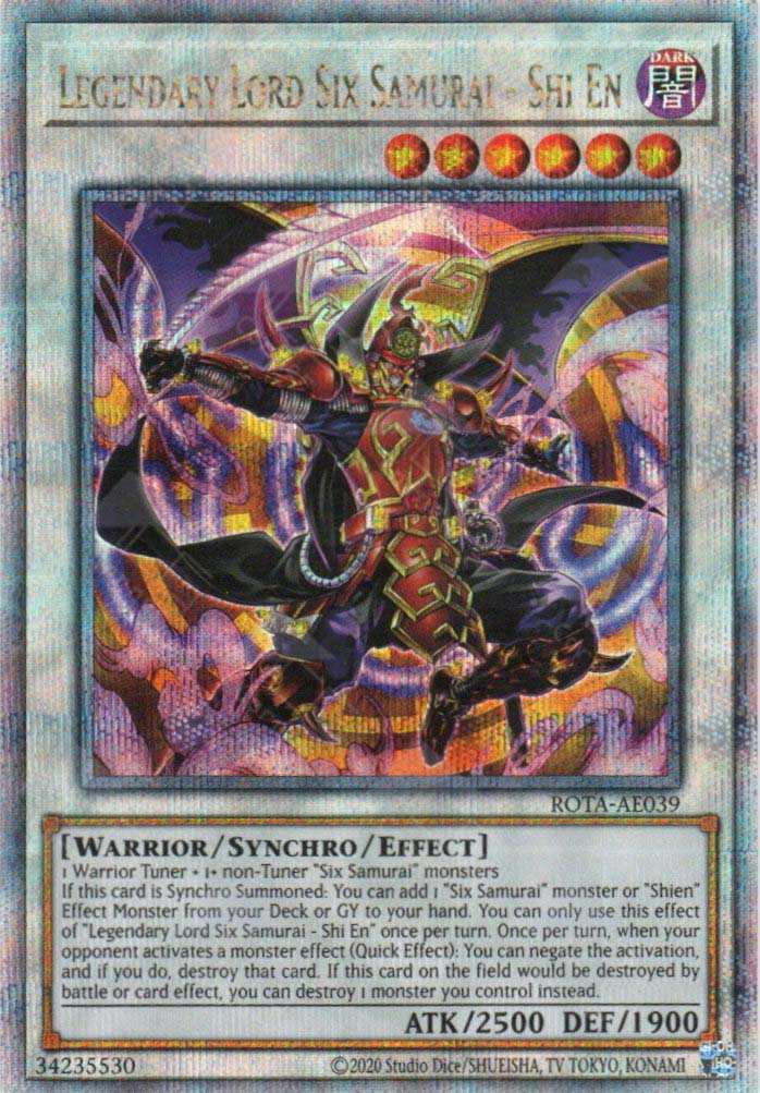 Rota-AE039 Legendary Lord Six Samurai - Shi En (QCSR) – TCG Corner