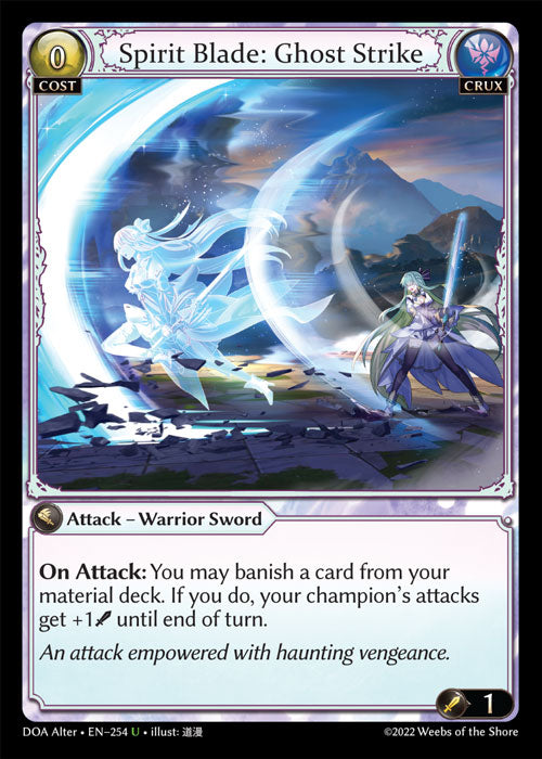 DOA Alter-254 Spirit Blade: Ghost Strike (Uncommon) – TCG Corner