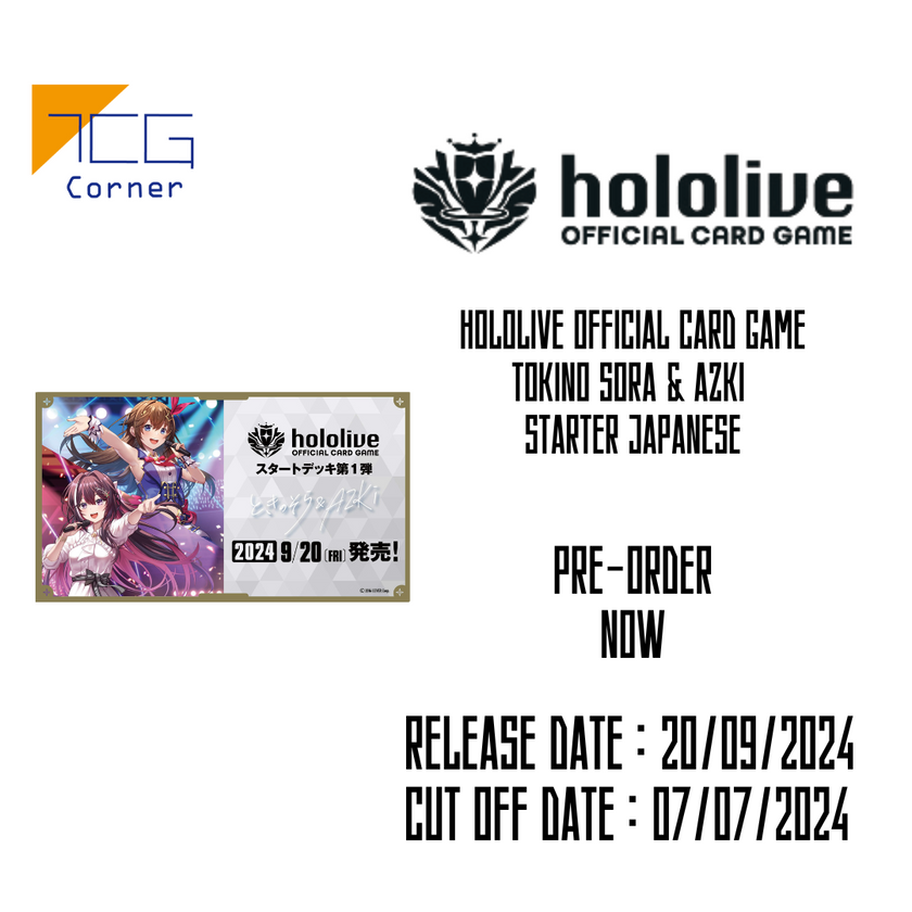 Hololive Official Card Game Tokino Sora & AZKi Starter Japanese Pre-Or – TCG Corner