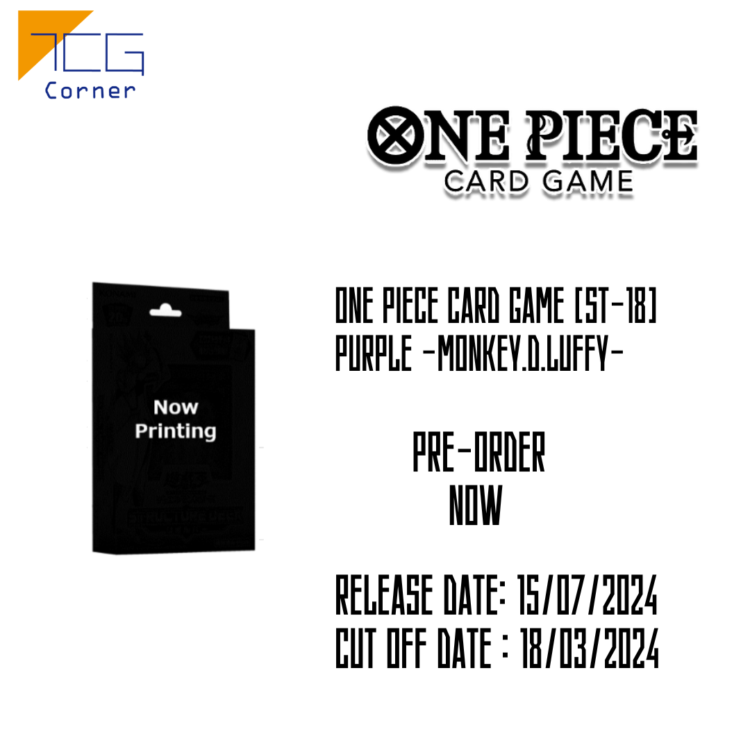 One Piece Card Game [ST-18] Purple -Monkey.D.Luffy- Pre-Order – TCG Corner