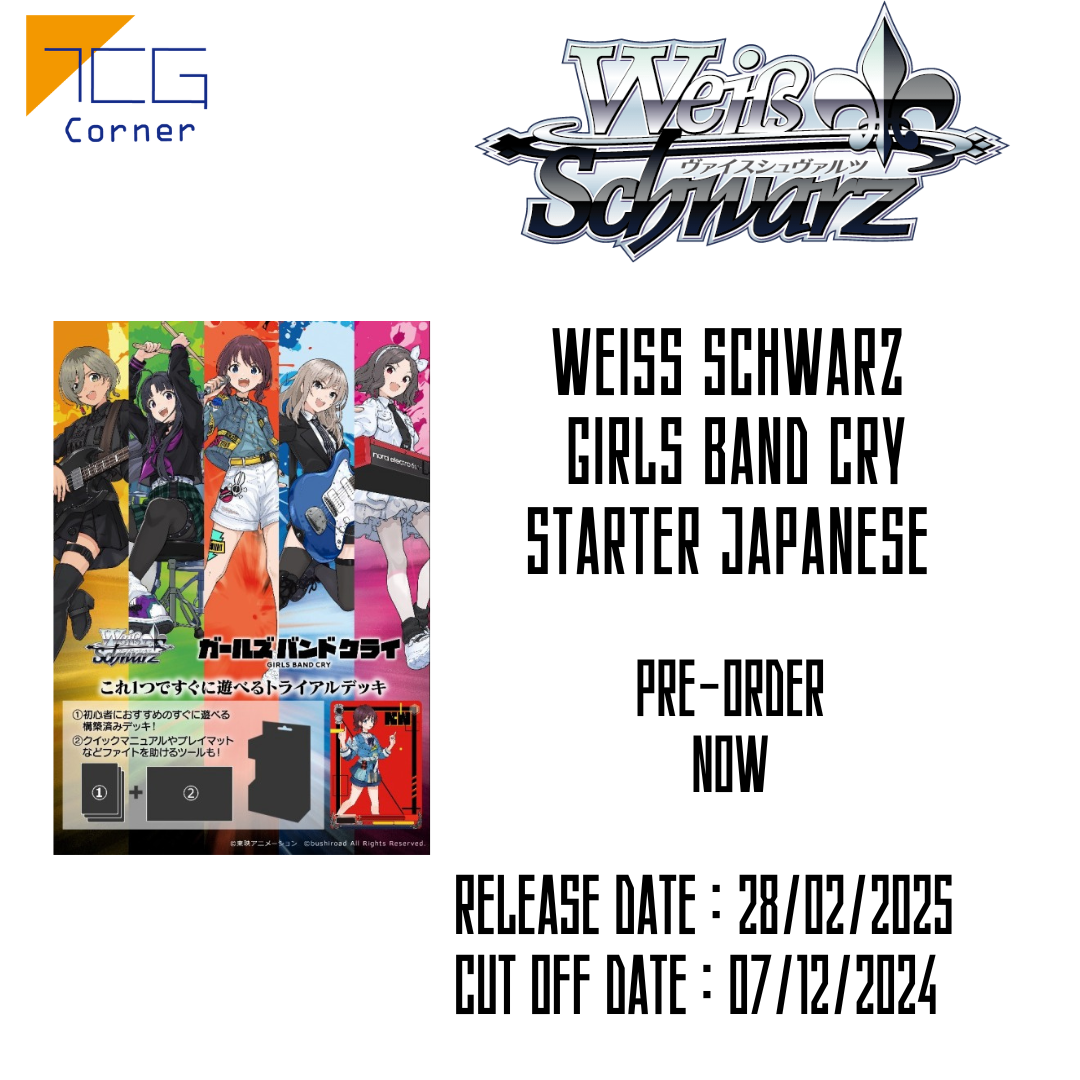 Weiss Schwarz Girls Band Cry Starter Japanese Pre-Order – TCG Corner