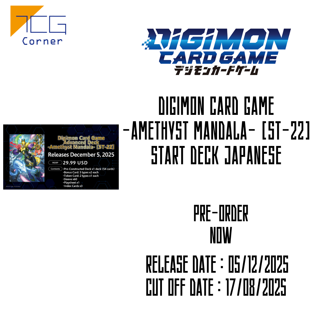 Digimon Card Game -Amethyst Mandala- [ST-22] Start Deck Japanese Pre-O ...