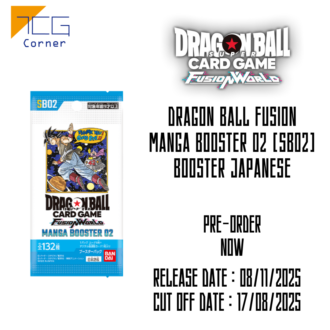 Dragon Ball Fusion MANGA BOOSTER 02 [SB02] Booster Japanese Pre-Order – TCG Corner