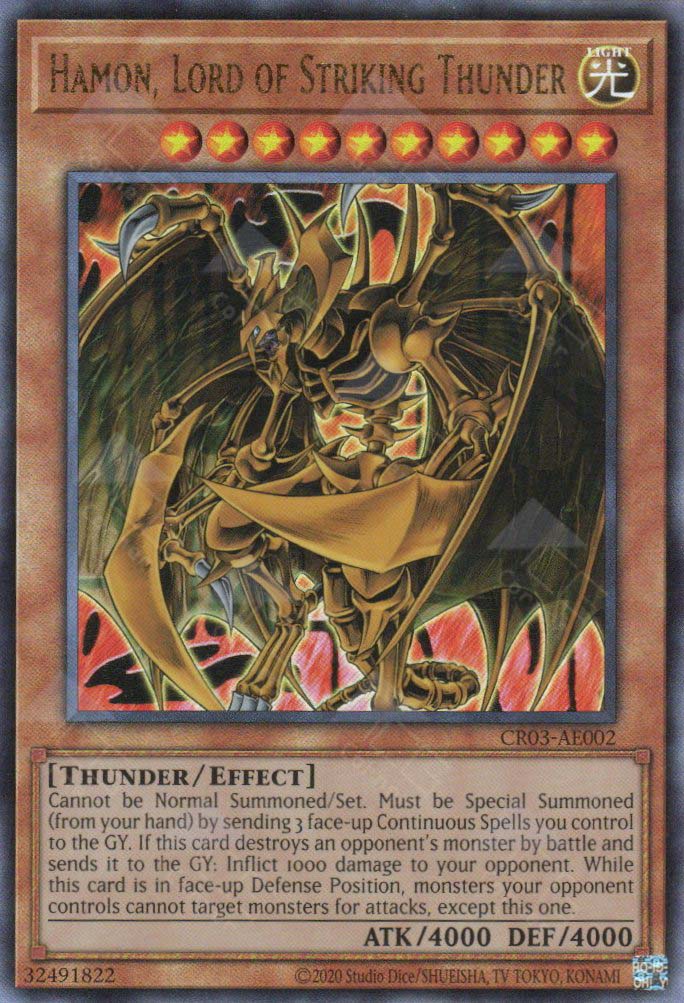 CR03-AE002 Hamon, Lord of Striking Thunder (UL) – TCG Corner