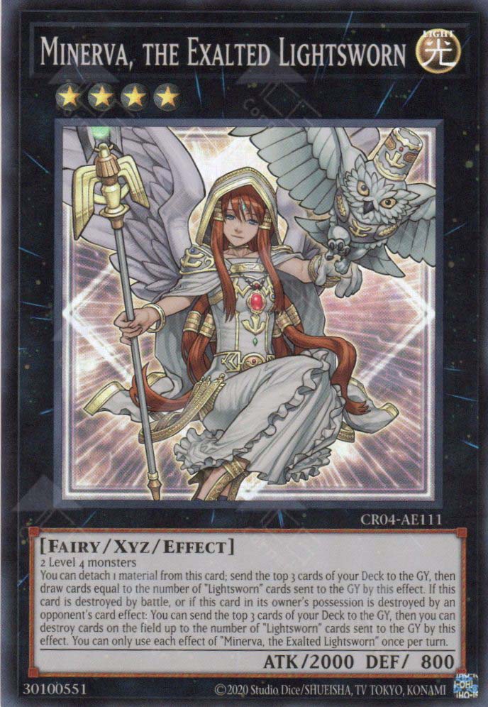 CR04-AE111 Minerva, the Exalted Lightsworn (SR) – TCG Corner