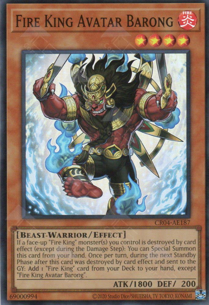 CR04-AE187 Fire King Avatar Barong (SR) – TCG Corner