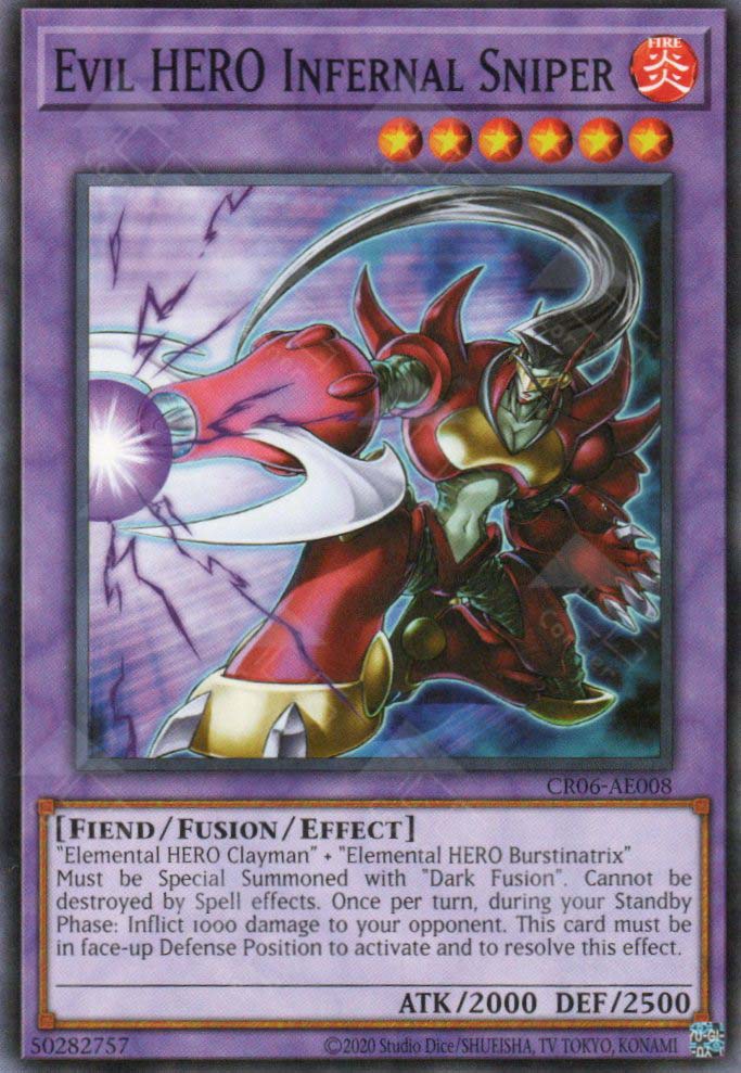CR06-AE008 Evil HERO Infernal Sniper (N) – TCG Corner