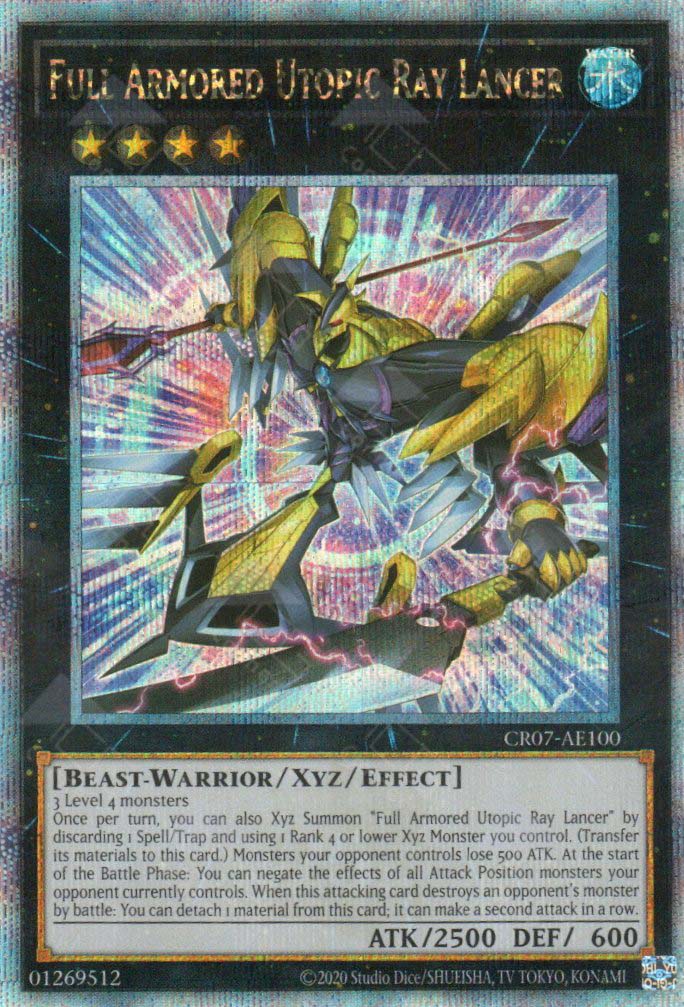 CR07-AE100 Full Armored Utopic Ray Lancer (QCSR) – TCG Corner