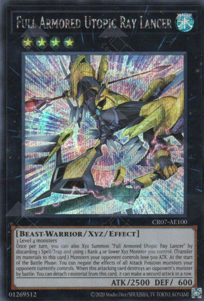 CR07-AE100 Full Armored Utopic Ray Lancer (SER) – TCG Corner