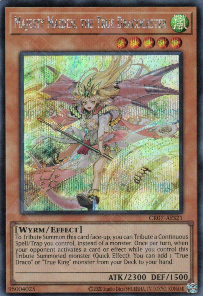 CR07-AES21 Majesty Maiden, the True Dracocaster (SER) – TCG Corner