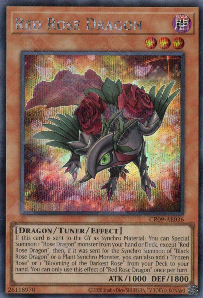 CR09-AE036 Red Rose Dragon (SER) – TCG Corner