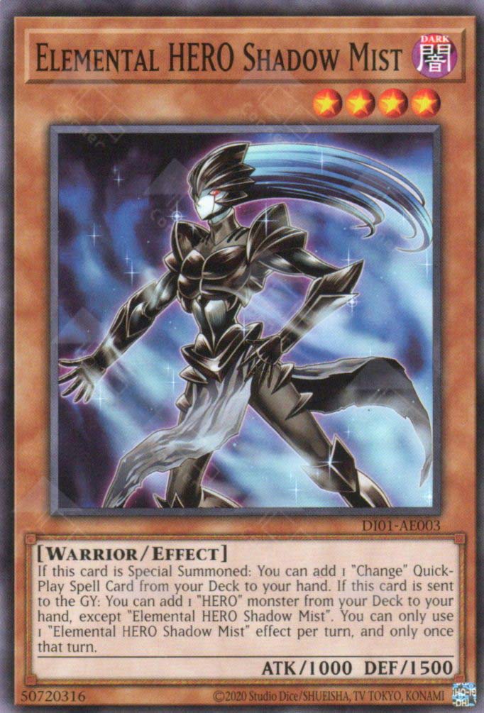 DI01-AE003 Elemental HERO Shadow Mist (N) – TCG Corner