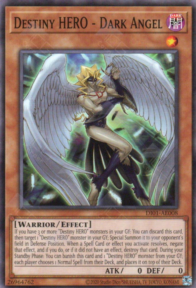 DI01-AE008 Destiny HERO - Dark Angel (N) – TCG Corner