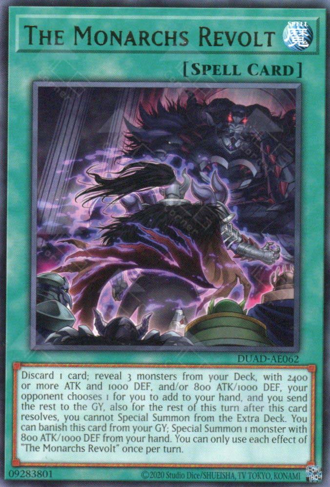 DUAD-AE062 The Monarchs Revolt (R) – TCG Corner