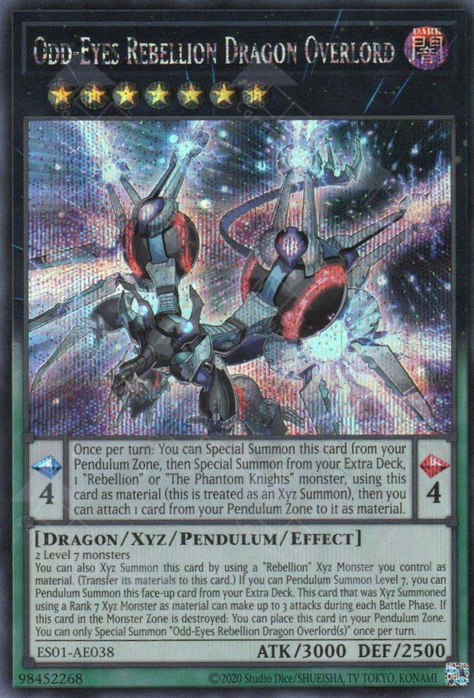 ES01-AE038 Odd-Eyes Rebellion Dragon Overlord (SER) – TCG Corner