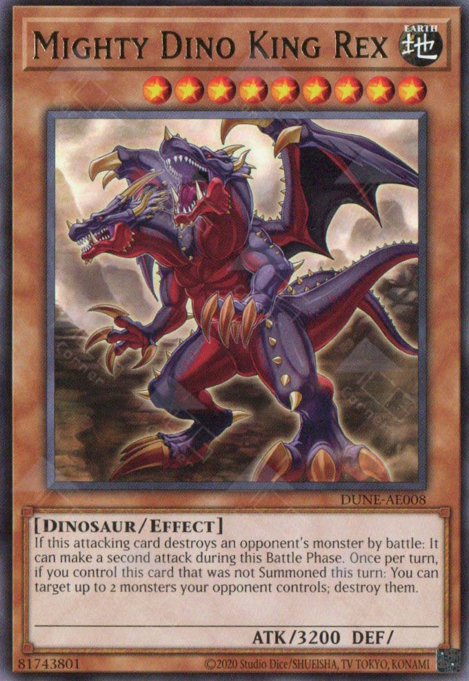 DUNE-AE008 Mighty Dino King Rex (R) (Miss printed version) – TCG Corner