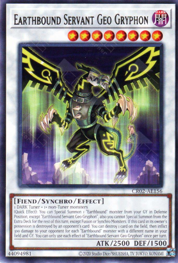 CR02-AE156 Earthbound Servant Geo Gryphon (R) – TCG Corner