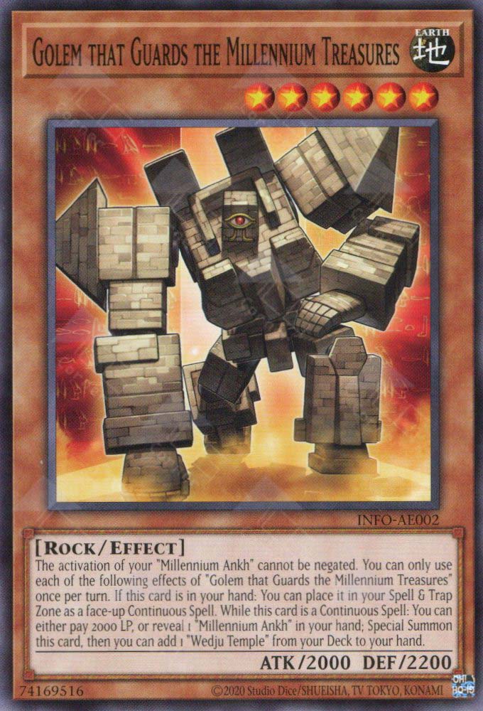 INFO-AE002 Golem that Guards the Millennium Treasures (N) – TCG Corner