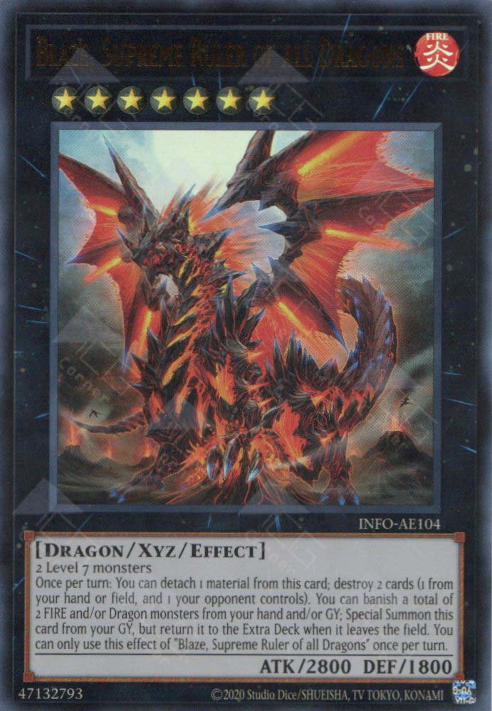 INFO-AE104 Blaze, Supreme Ruler of all Dragons (UR) – TCG Corner