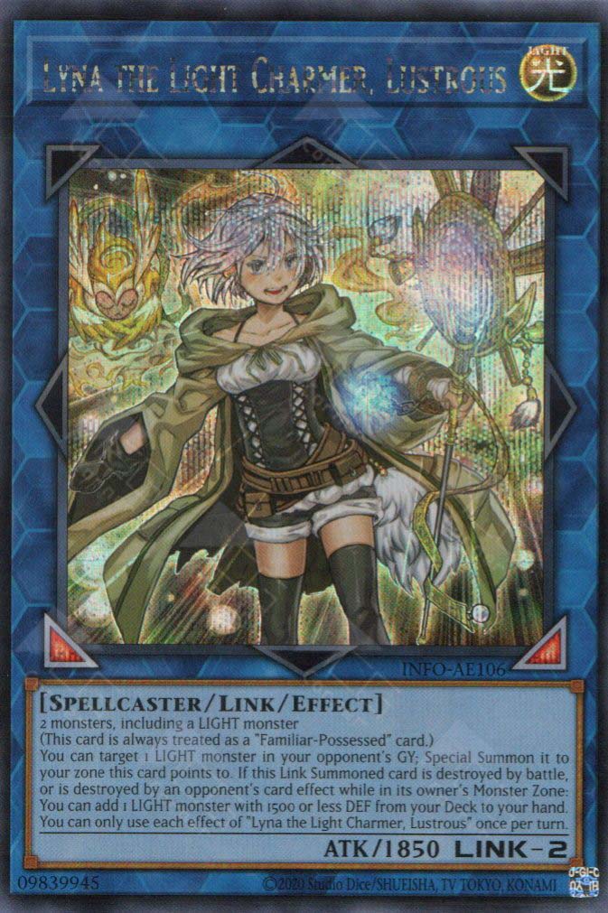 INFO-AE106 Lyna the Light Charmer, Lustrous (SER) – TCG Corner