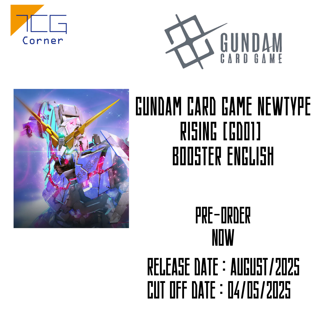 Gundam Card Game Newtype Rising [GD01] Booster English Pre-Order – TCG Corner