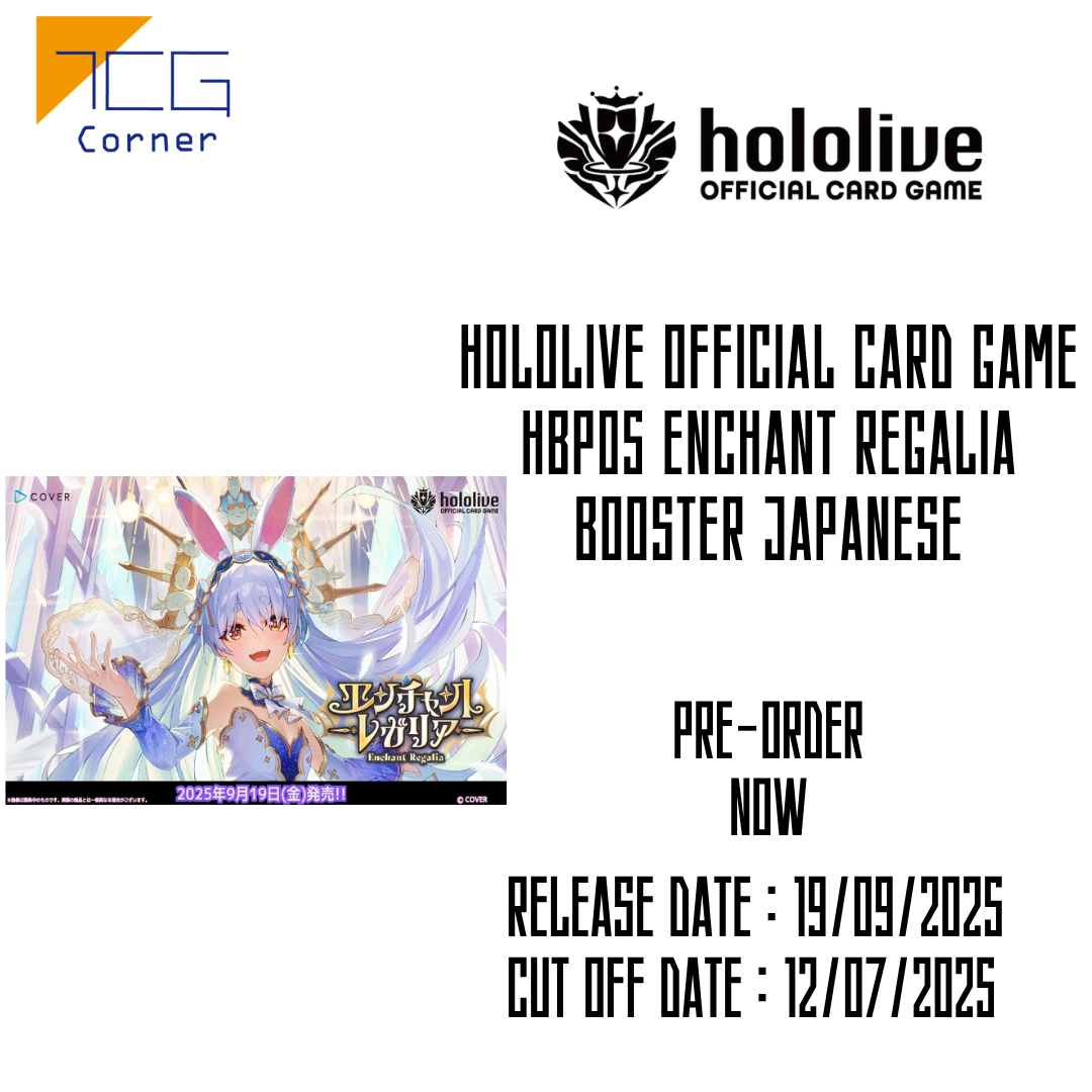 Hololive Official Card Game hBP05 Enchant Regalia Booster Japanese Pre – TCG Corner