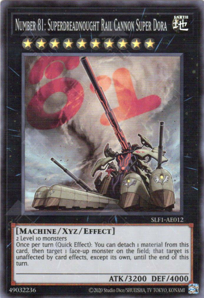 SLF1-AE012 Number 81: Superdreadnought Rail Cannon Super Dora (SR) – TCG Corner