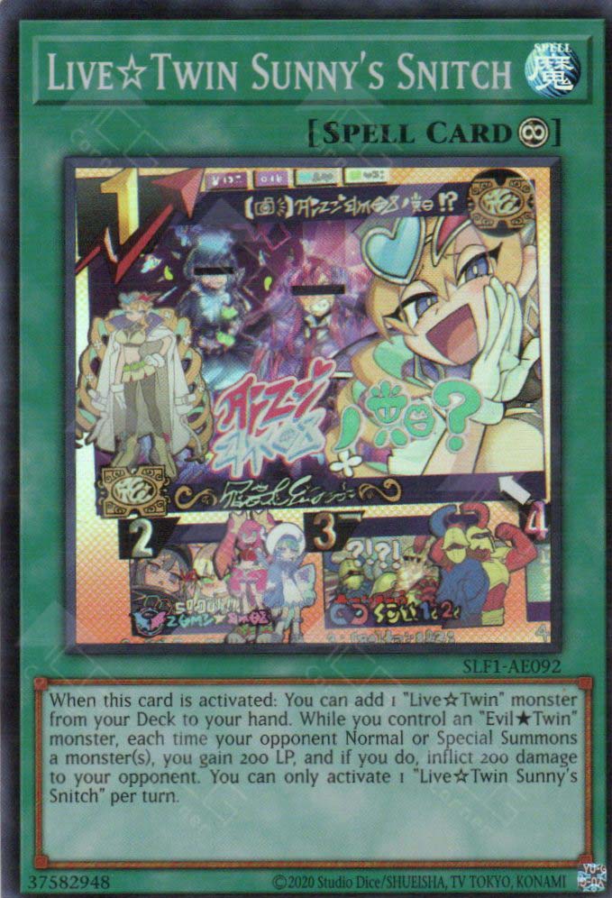 SLF1-AE092 Live?Twin Sunny's Snitch (SR) – TCG Corner