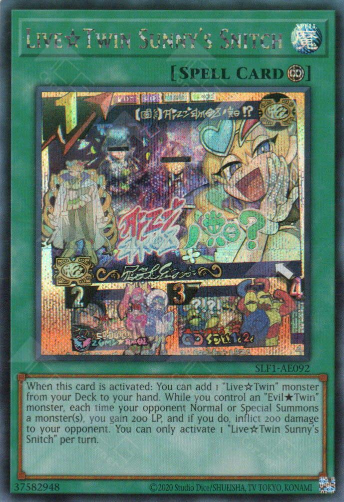 SLF1-AE092 Live?Twin Sunny's Snitch (SER) – TCG Corner