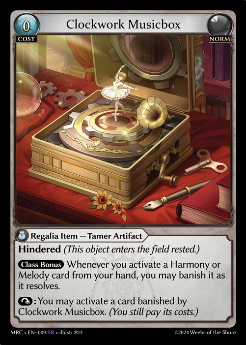 MRC-009 Clockwork Musicbox (Super Rare) – TCG Corner