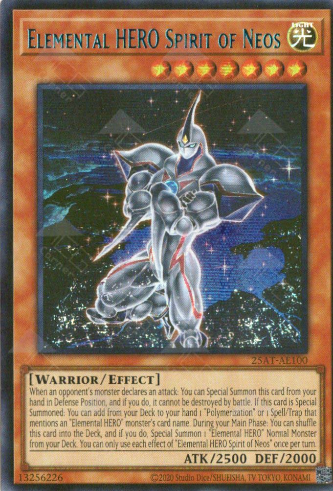 25AT-AE100 Elemental HERO Spirit of Neos (Special Blue Version) – TCG ...